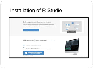 Installation of R studio | PPT