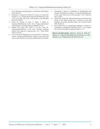 Angiomyofibroblastoma Presenting as Labia Minora Cyst | PDF