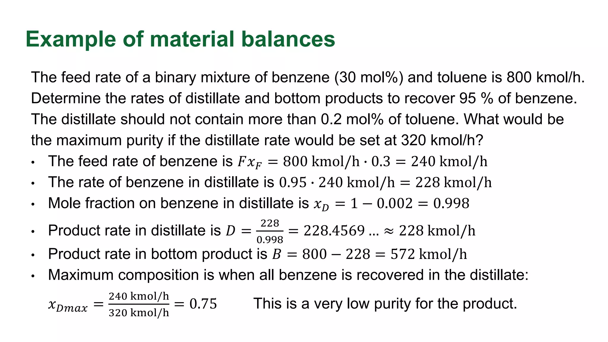 2.1 Material balances | PPTX