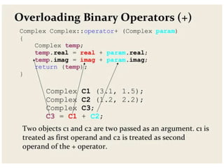 OODP UNIT 2 operator overloading | PPT