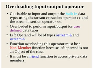 OODP UNIT 2 operator overloading | PPT
