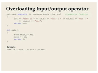 OODP UNIT 2 operator overloading | PPT