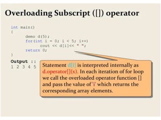 OODP UNIT 2 operator overloading | PPT