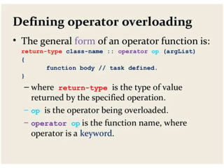 OODP UNIT 2 operator overloading | PPT