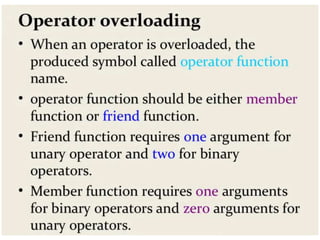 OODP UNIT 2 operator overloading | PPT