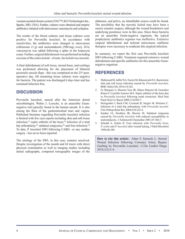 Sternal Wound Infection following Coronary Artery Bypass Grafting by ...