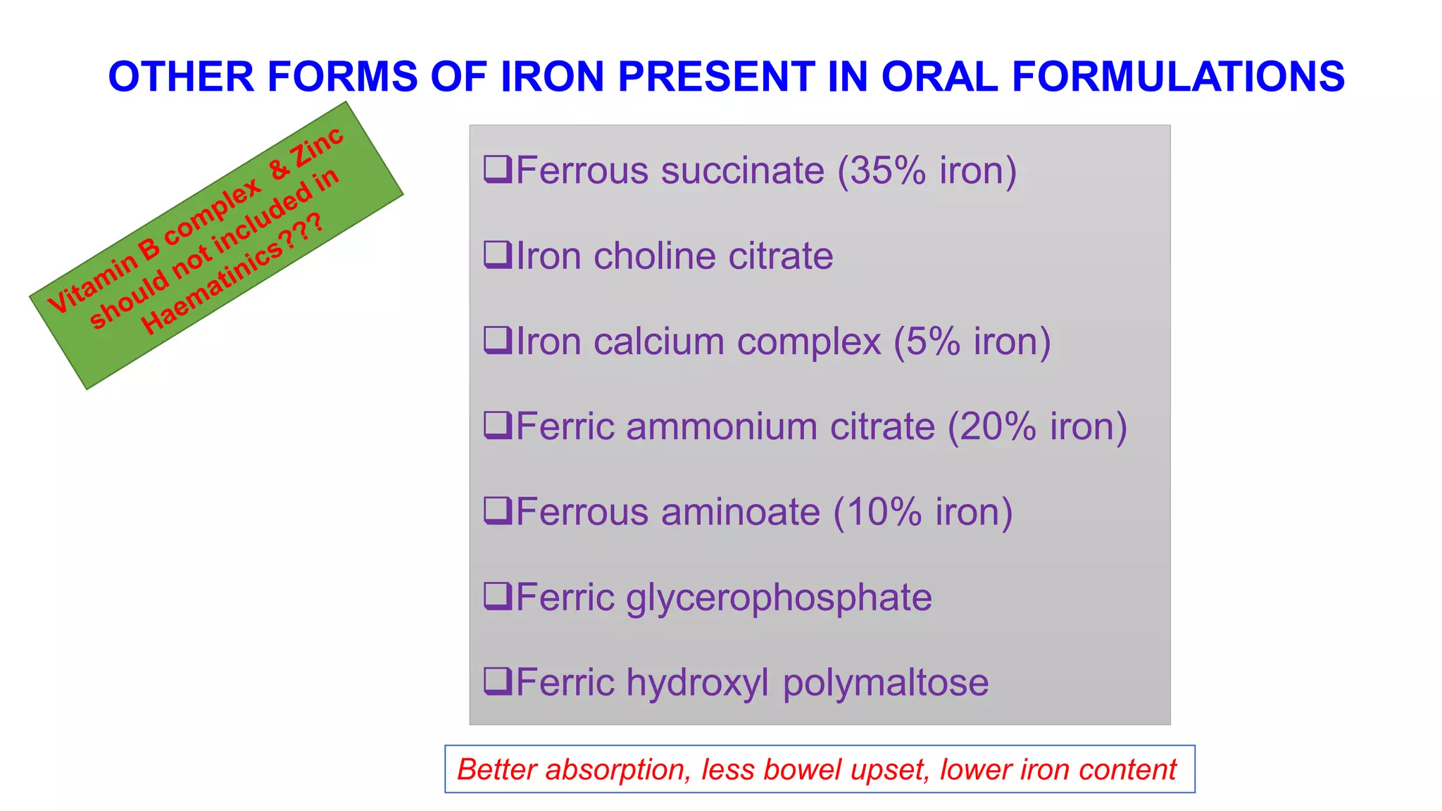iron preparation | PDF