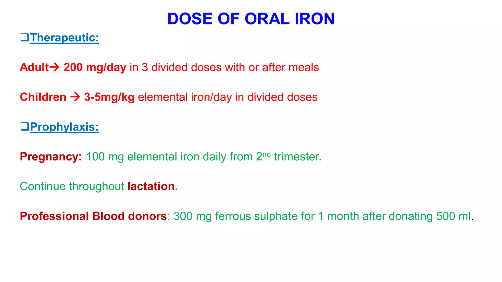 iron preparation | PDF