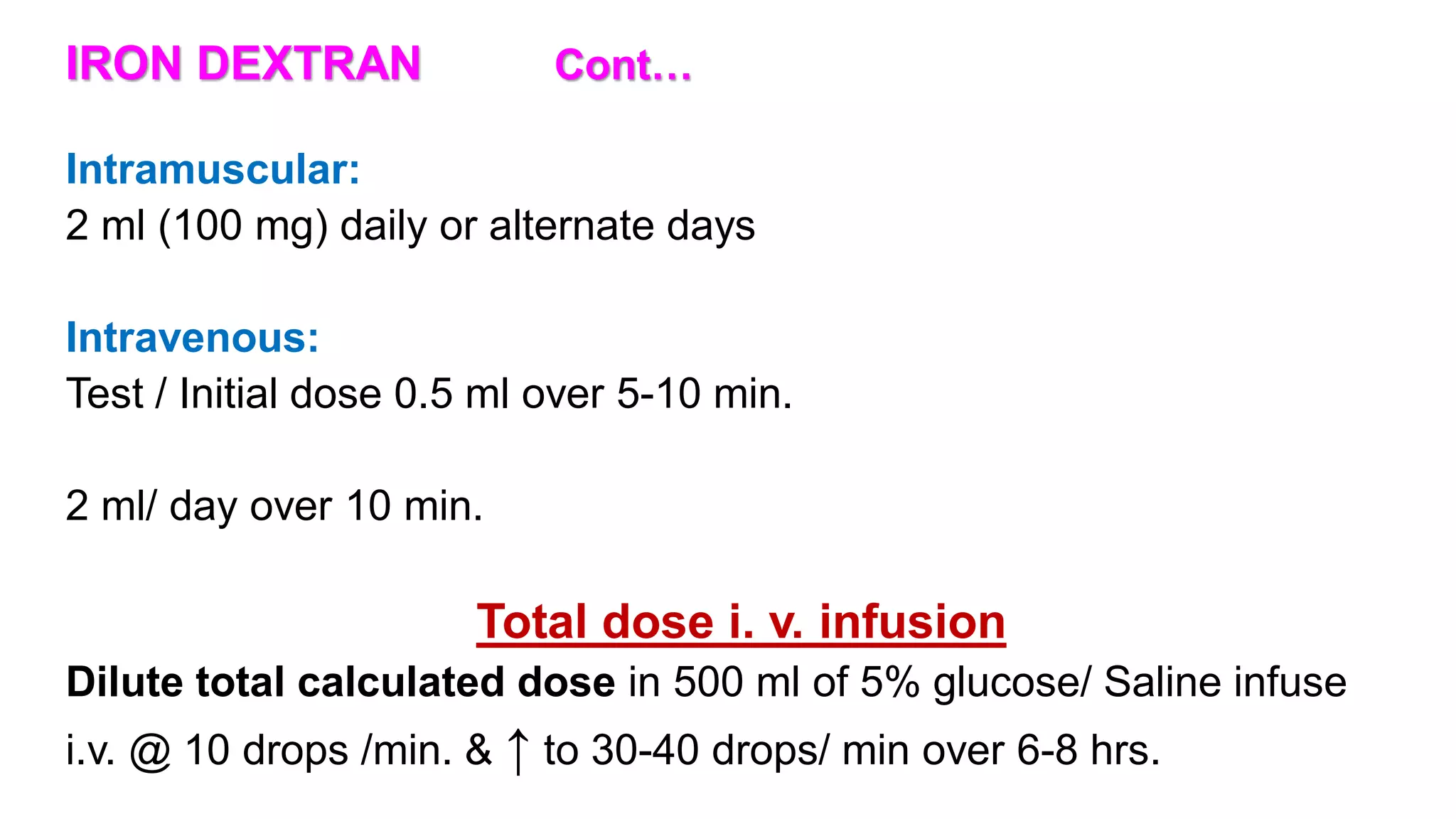iron preparation | PDF