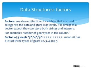 Data Types and Structures in R | PDF