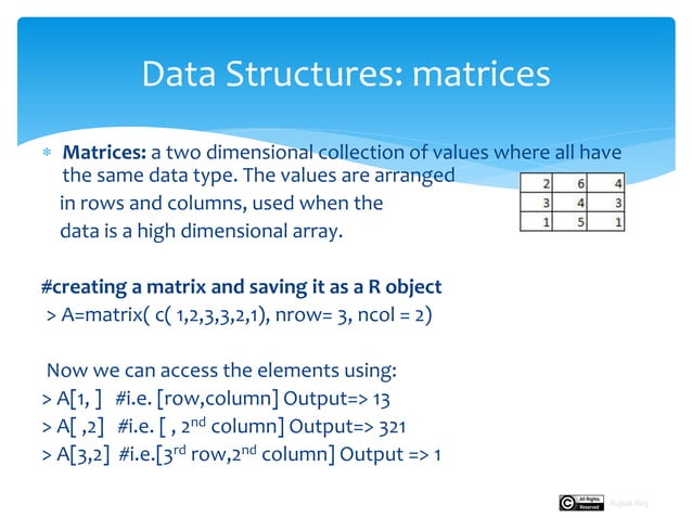 Data Types and Structures in R | PDF
