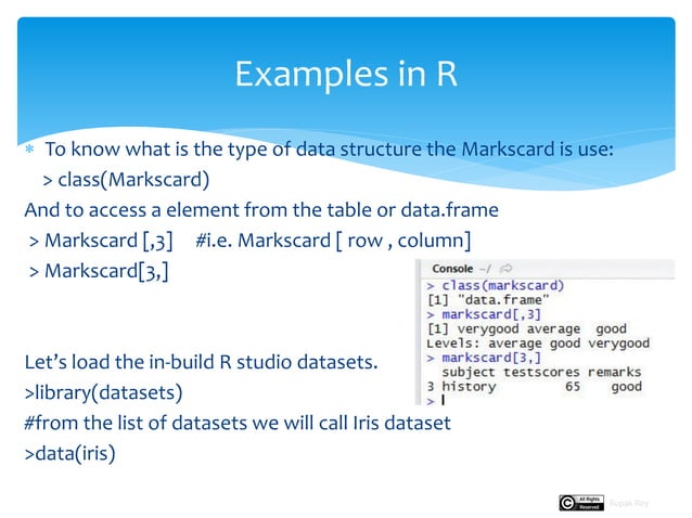 Data Types and Structures in R | PDF