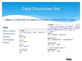 Data Types and Structures in R | PPT