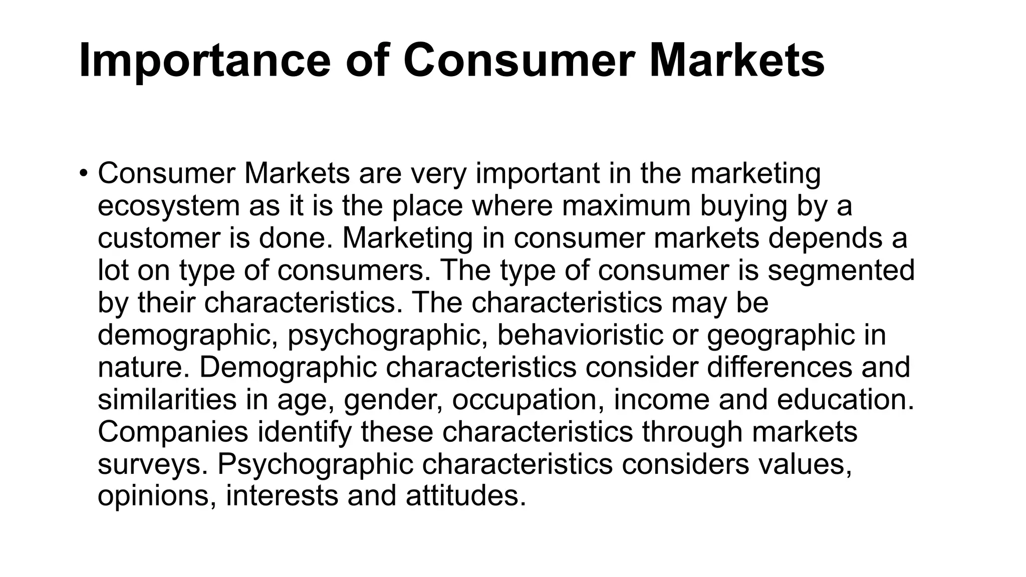 2. types of consumers markets | PPTX