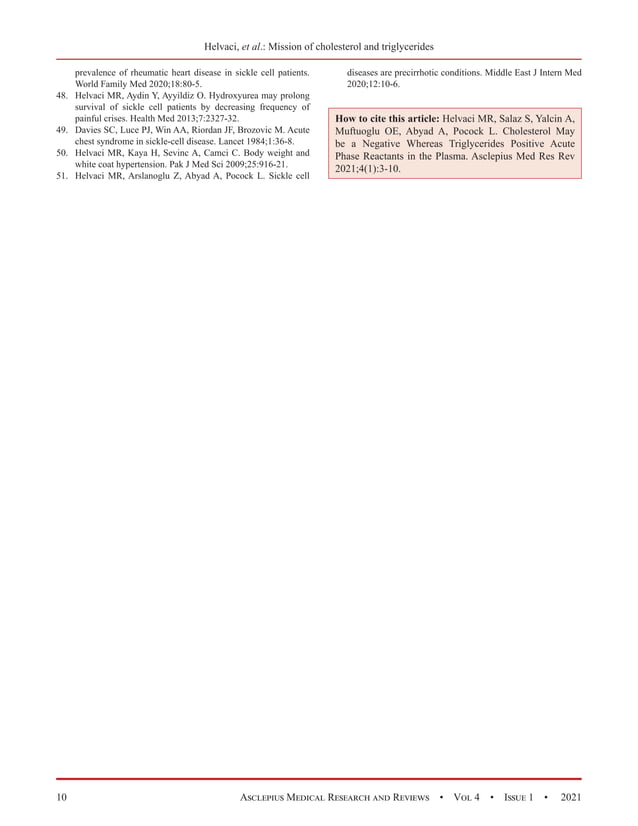 Cholesterol May be a Negative Whereas Triglycerides Positive Acute ...