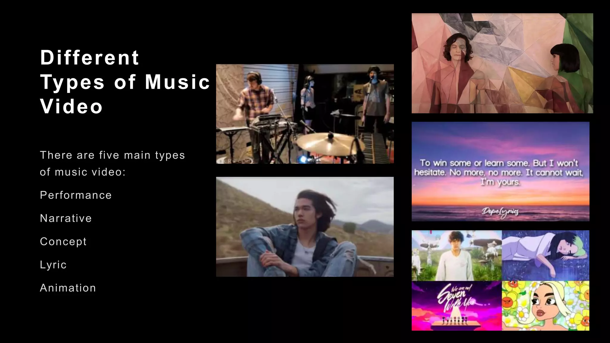 A2 Codes and Conventions of Music Video | PPTX