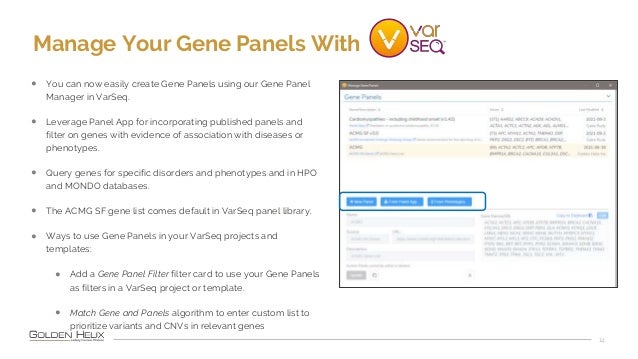 Integrating Custom Gene Panels for Variant Innovations | PPTX