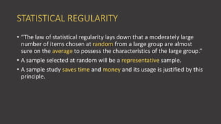 Methods of sampling Statistics | PPTX