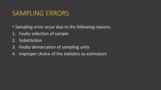 Methods of sampling Statistics | PPT