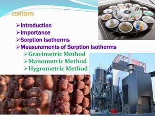 Sorption of water | PPTX