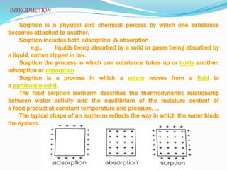 Sorption of water | PPTX