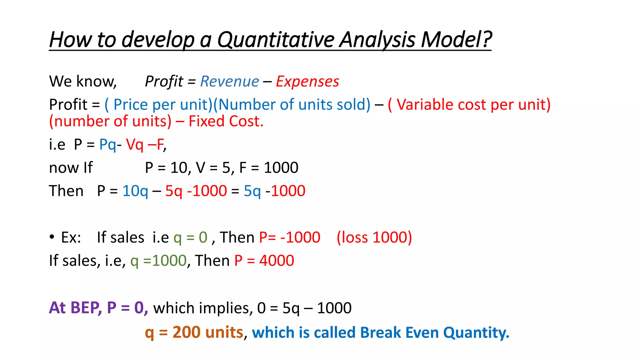 Fundamentals of Quantitative Analysis | PPTX