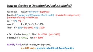 Fundamentals of Quantitative Analysis | PPTX