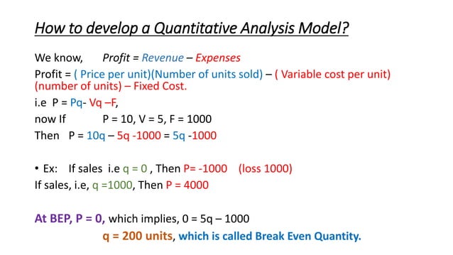 Fundamentals of Quantitative Analysis | PPTX | Physics | Science
