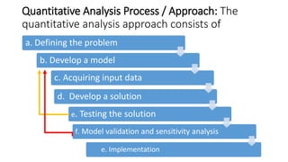 Fundamentals of Quantitative Analysis | PPTX