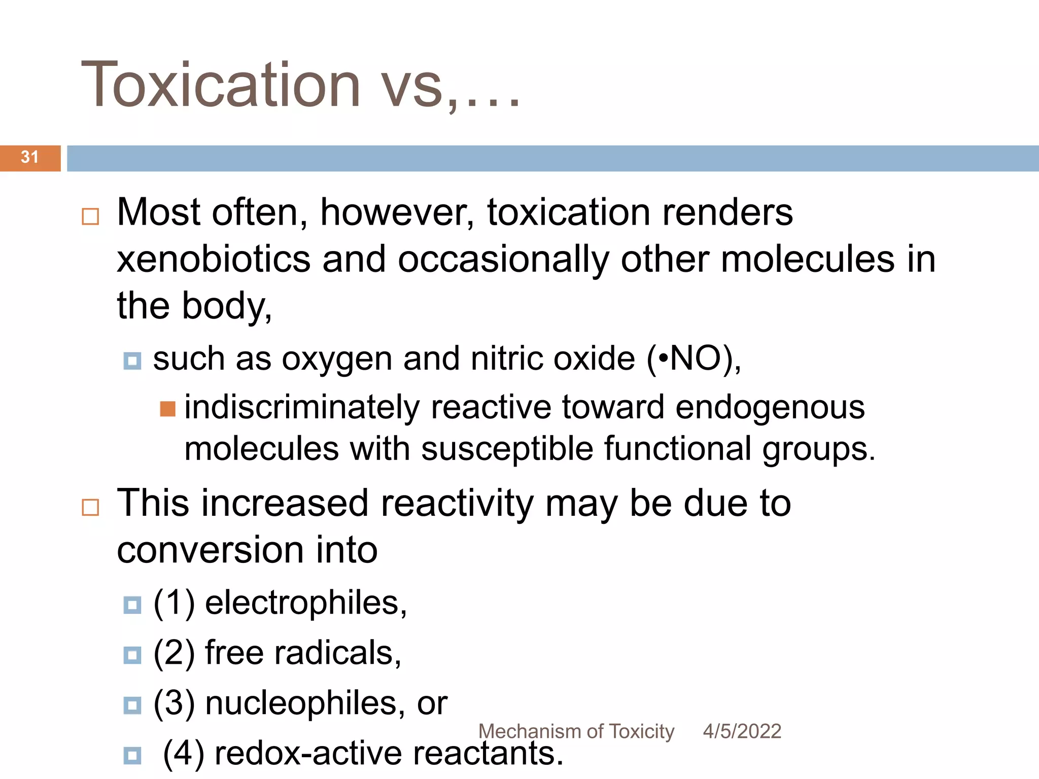 2.6 mechanisms of toxicity | PPTX
