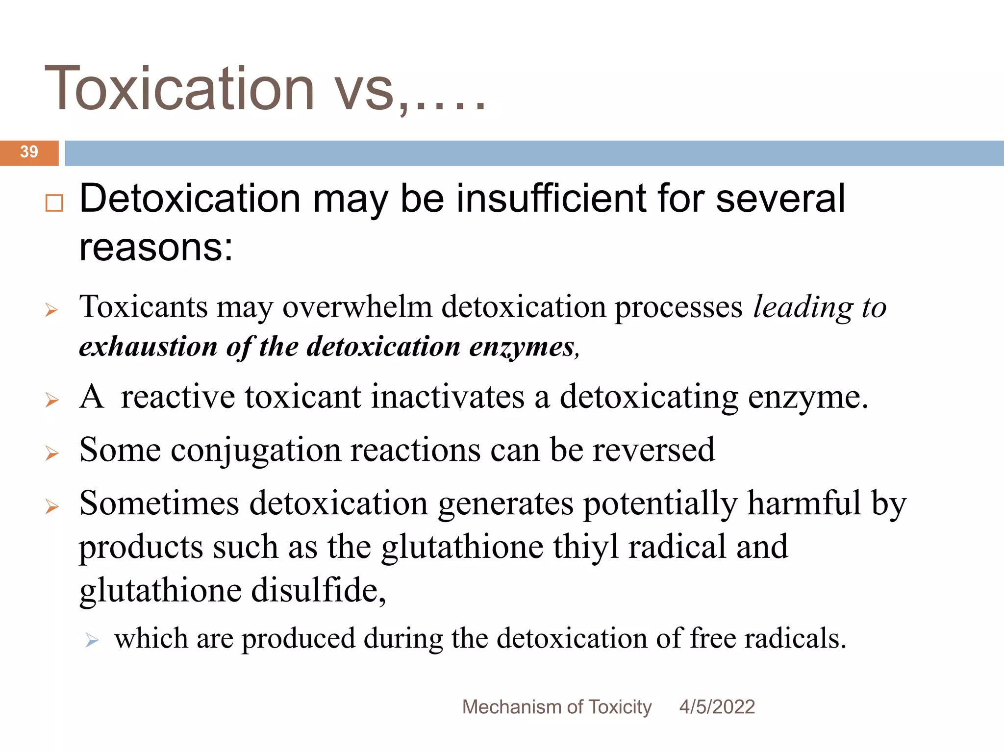 2.6 mechanisms of toxicity | PPTX