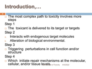 2.6 mechanisms of toxicity | PPTX