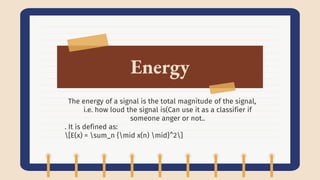Feature extraction | PPT