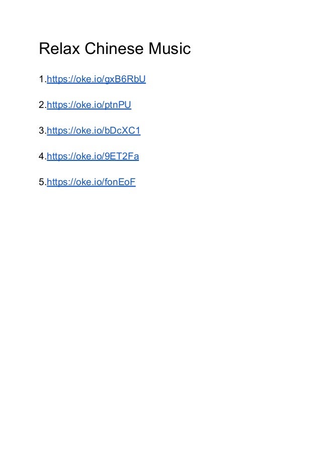 Relax Chinese Music | PDF | Soft AC Music | Adult Contemporary Music