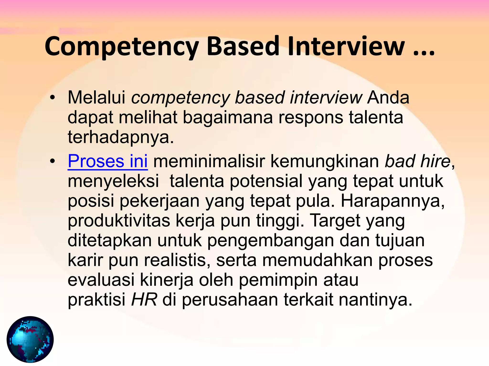 Memahami Competency Based Interview (CBI) & Behavioral Based Interview ...