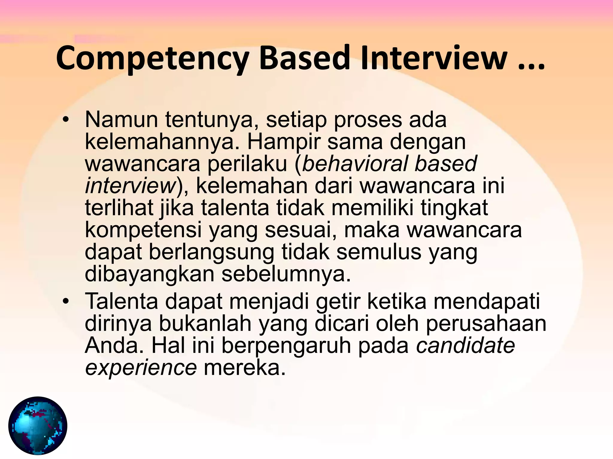 Memahami Competency Based Interview (CBI) & Behavioral Based Interview ...