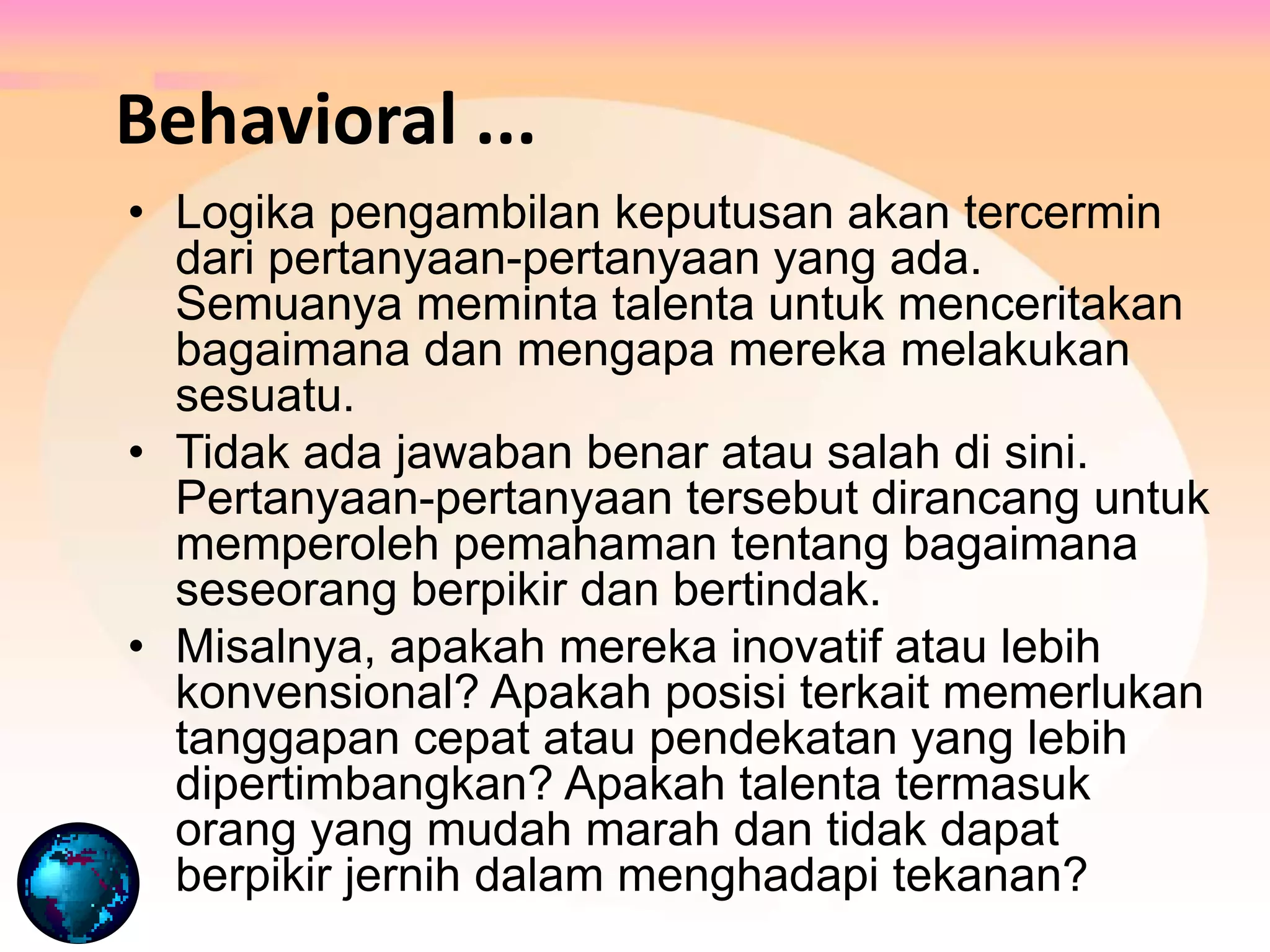 Memahami Competency Based Interview (CBI) & Behavioral Based Interview ...