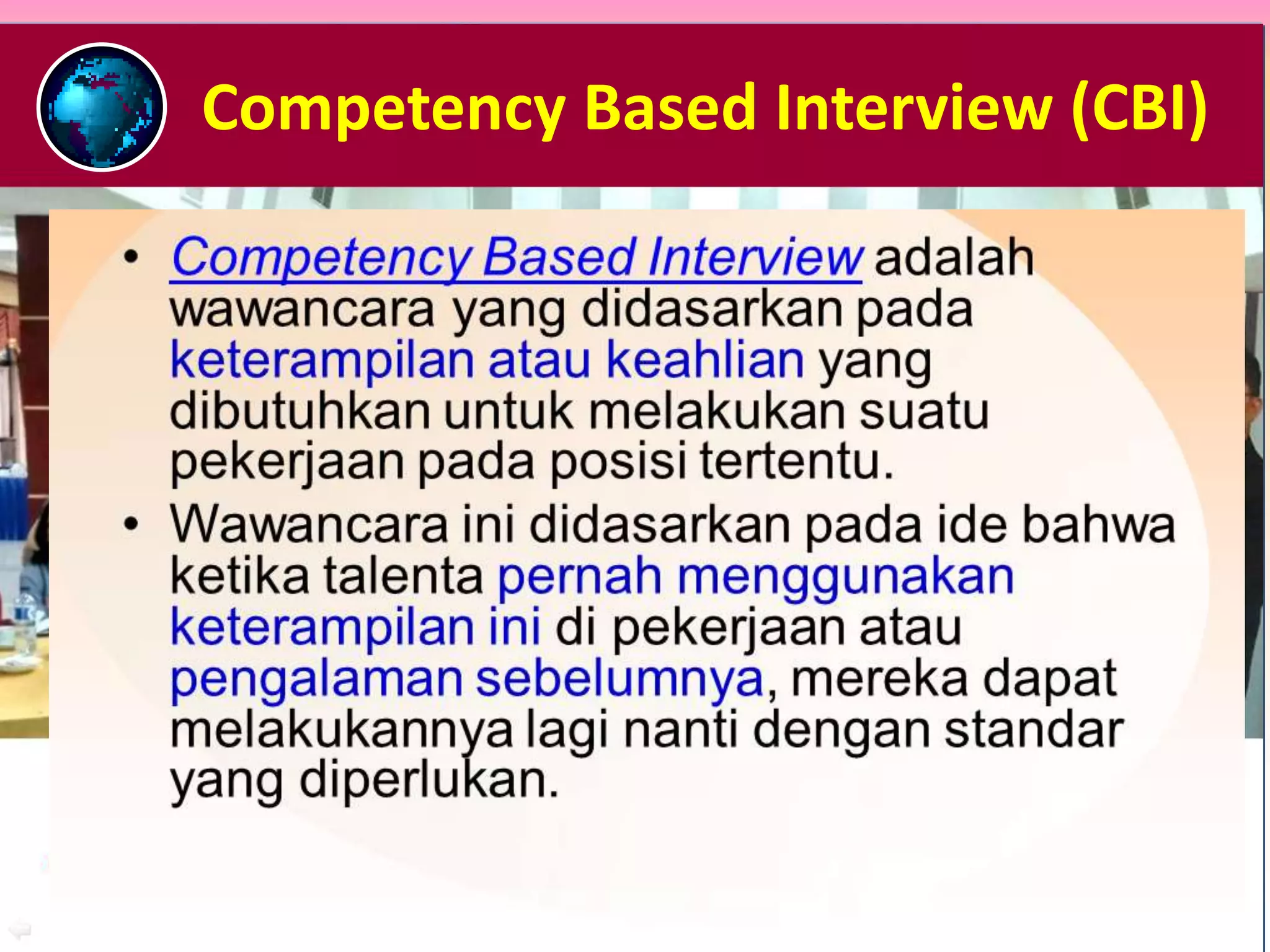 Memahami Competency Based Interview (CBI) & Behavioral Based Interview ...