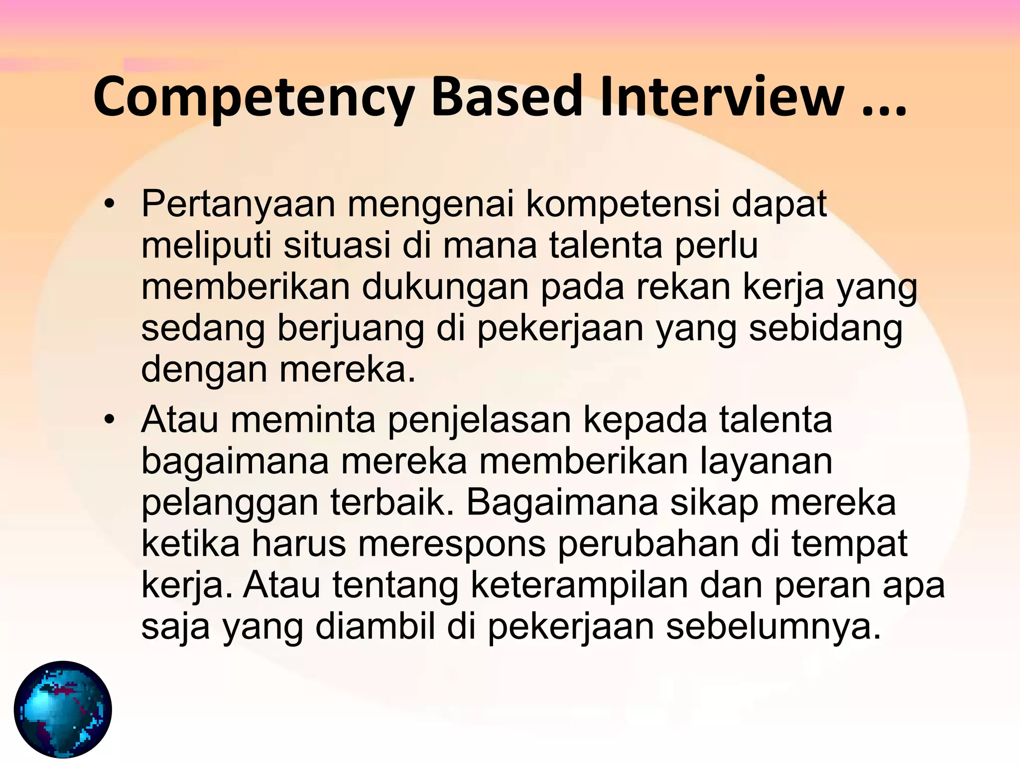 Memahami Competency Based Interview (CBI) & Behavioral Based Interview ...