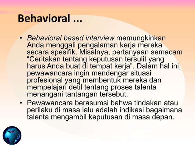 Memahami Competency Based Interview (CBI) & Behavioral Based Interview ...