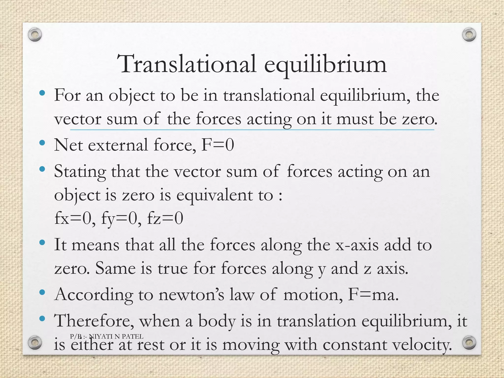 2.Equilibrium (Biomedical Physics).pdf | Chemistry | Science
