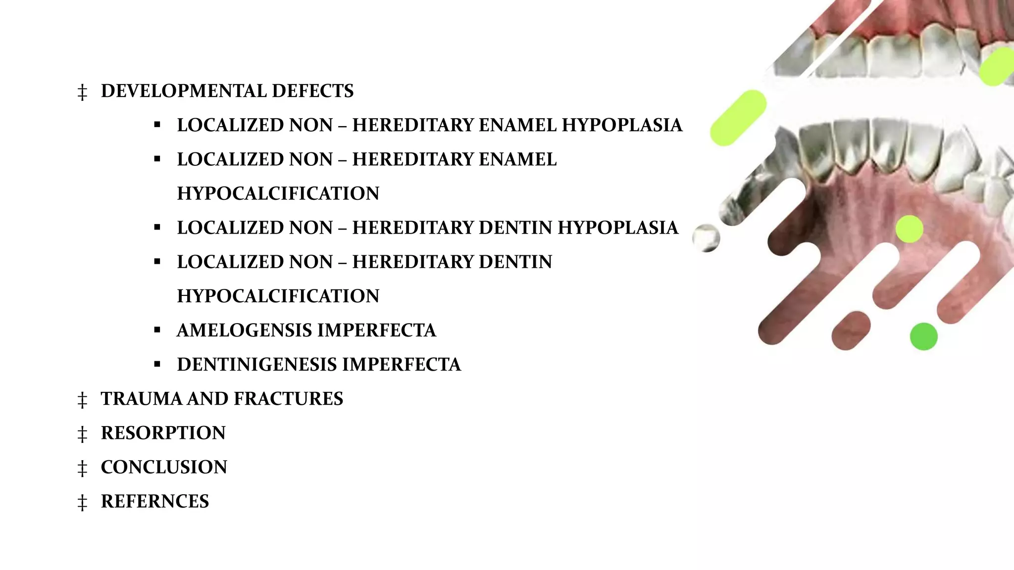 NON CARIOUS LESIONS | PPTX