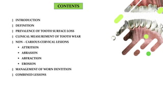 NON CARIOUS LESIONS | PPTX