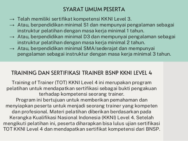 TERPERCAYA, SEGERA WA 0895-7111-00400, Sertifikat Tot Bnsp, Jakarta ...