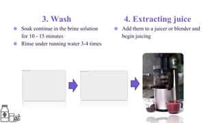 Grape juice processing | PPTX | Gardening | Home & Garden
