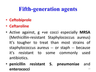 2. cephalosporins.ppt | Infectious Diseases | Diseases and Conditions