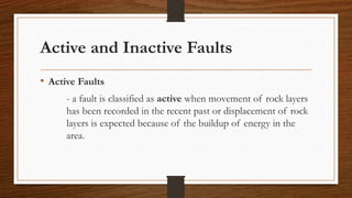 Earthquakes & Faults | PPTX