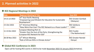 RCE Updates from Global RCE Service Centre | PPTX