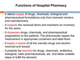 2. Hospital Pharmacy and its Organisation.pptx