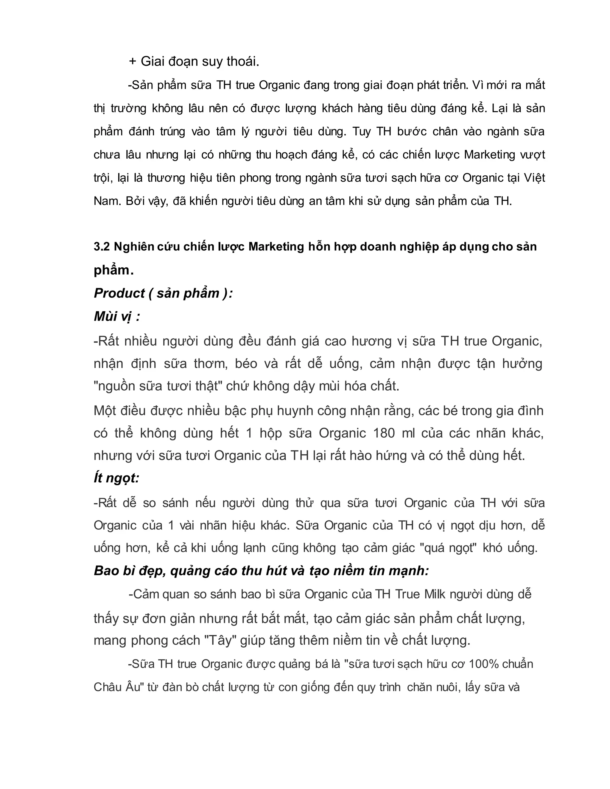 Tiểu luận marketing tại TH TRUEMILK -NHẬN BÀI MIỄN PHÍ ZALO: 0777.149.703